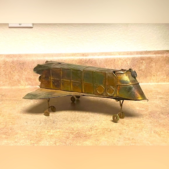 Art | Steampunk Copper Metal Jet Model Decoration | Poshmark